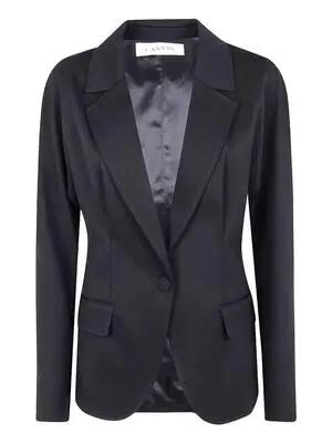 LANVIN Single-breasted Tailored Jacket - Black