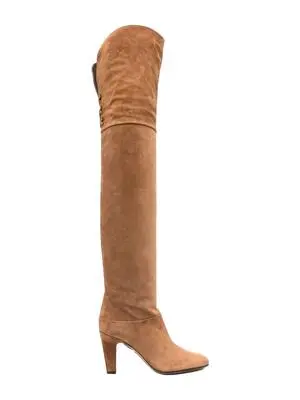 Chloé Eve Suede Over-the-knee Boots - Brown