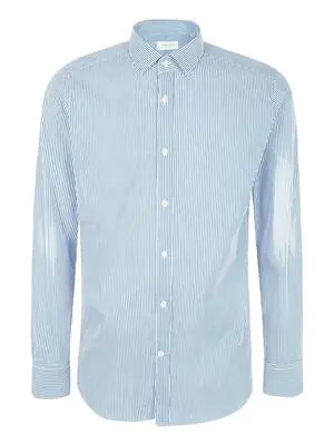TINTORIA MATTEI 954 Thin Stripes Shirt - Blue