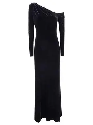 Ralph Lauren Cateema Long Sleeve Gown - Black