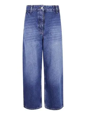 Studio Nicholson Wide Crop Denim - Blue