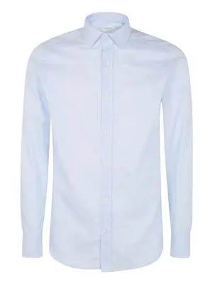 TINTORIA MATTEI 954 Little Squared Shirt - Blue