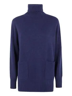 DRUMOHR Long Sleeve Turtleneck - Blue