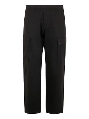 C.P. COMPANY C. P. Company Diagonal Raised Fleece Cargo Sweatpants - Black