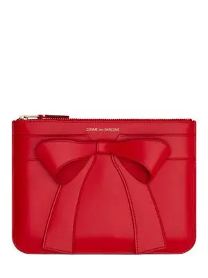 Comme Des Garçons Big Bow Pouch - Red