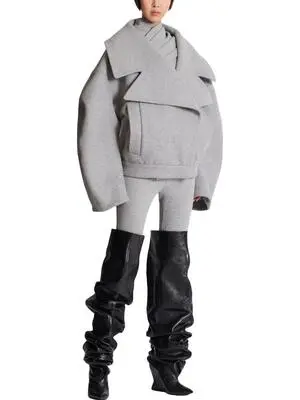 Balmain Wool Caban - Gray