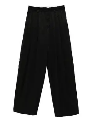 Alexander Wang Trouser With Turned Down Elastic Waistband - Black