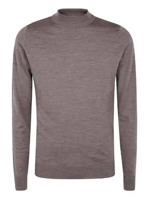 John Smedley Harcourt Mock Neck - Beige