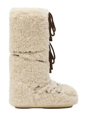 Moon Boot Icon Curly Extra Boots - Beige