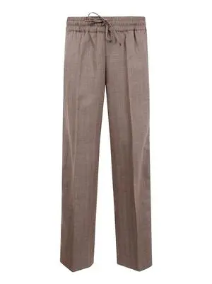 Drole De Monsieur Le Pantalon Chevron Trousers - Brown