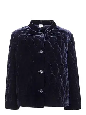 Aspesi Mod.0960" Velvet Jacket - Blue