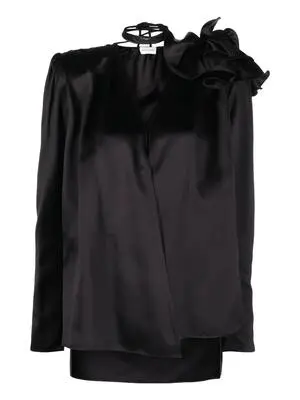 Magda Butrym Silk Blouse - Black