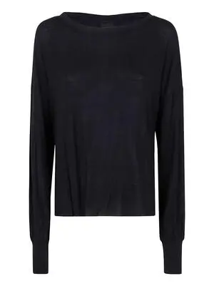 THOM KROM Round Neck Sweatshirt - Black