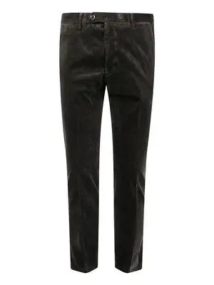 MICHAEL COAL Capri American Pocket Trousers - Brown