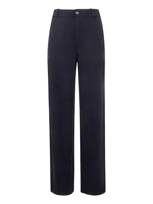 Guest In Residence Tailored Cashmere Trouser - Black