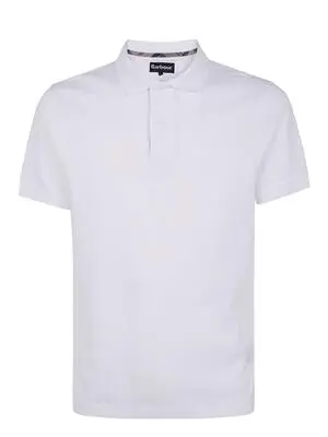 Barbour Premium Tartan Pique Polo Midlayers - White