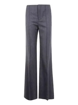 Chloé Flared Trousers - Gray