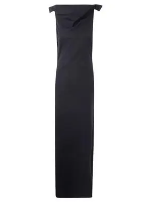 JEAN PAUL GAULTIER JEAN PAUL GAULTIER Long Backless Maxi Dress With Belt