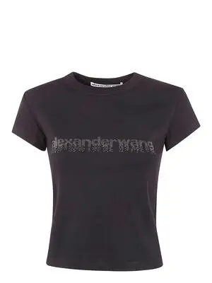 Alexander Wang Short Sleeve T-shirt With Graphic - Black