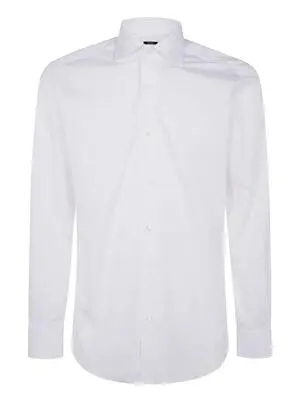 BARBA NAPOLI Classic Popeline Shirt - White