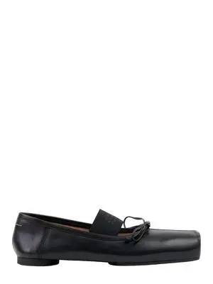 MAISON MARGIELA Leather Ballet Shoes - Black