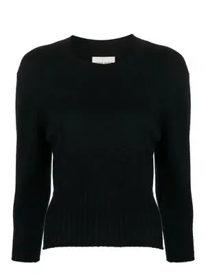 Loulou De Saison Mora Lds Cropped Sweater - Black