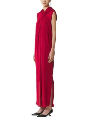 LANVIN Front Knot Dress - Red