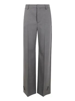 Jean Paul Gaultier Tailoring Trouser With Hem Buttoning Detail - Green