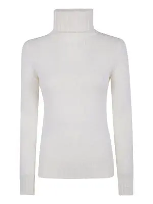 BASE Extrafine Merino Wool Turtleneck - White