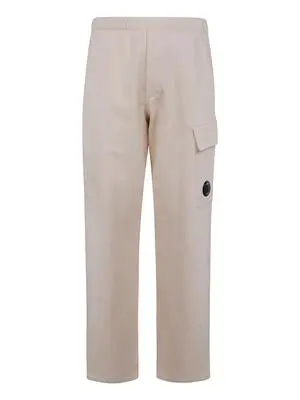 C.P. COMPANY C. P. Company Sweatpants Cargo Pant In Diagonal Raised Fleece - Beige