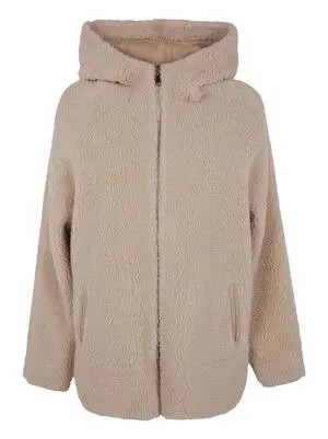 BETTA CORRADI Reversible Hooded Jacket - Beige
