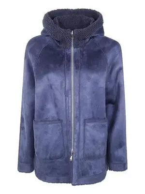 BETTA CORRADI Reversible Hooded Jacket - Blue