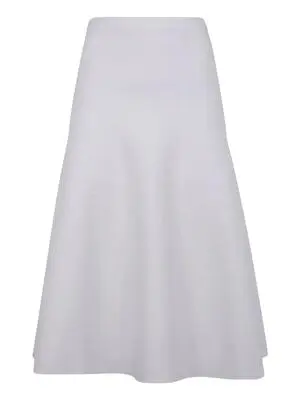 D.exterior Merinos Double Flared Skirt - White