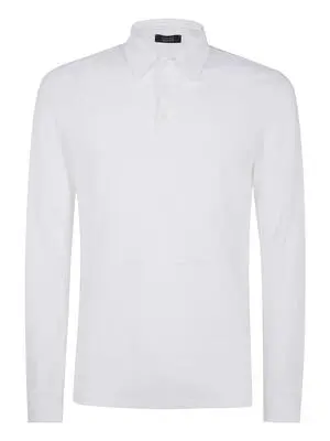 ZANONE Long Sleeves Polo Shirt - White