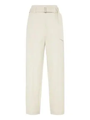 Brunello Cucinelli Regular Belt Trousers - Beige