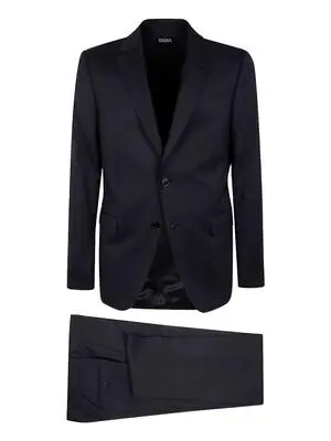 Zegna Pure Wool Suit - Black