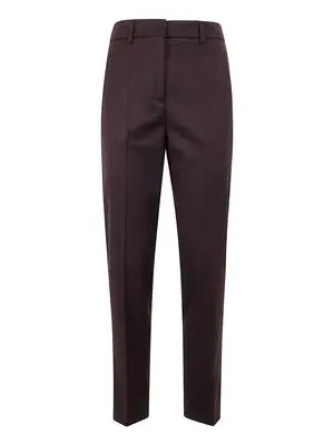 DRHOPE Tailored Trousers - Brown