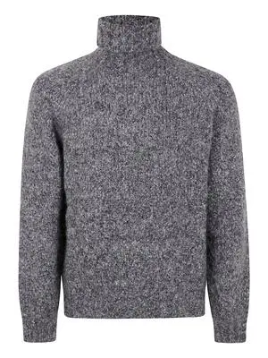Brunello Cucinelli Turtleneck Cashmere Sweater - Gray