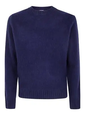 Aspesi Classic Round Neck Sweater - Blue