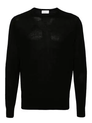 BALLANTYNE Crew Neck Pullover - Black