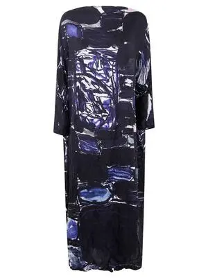 DANIELA GREGIS Abito Lunedì Washed Silk Dress - Multi
