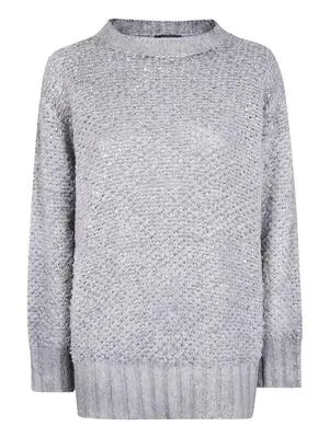 Avant Toi Hand-painted Pullover With Lamination - Gray