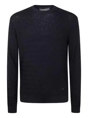 Emporio Armani Round Neck Sweater - Black