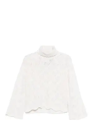 TWINSET Round Neck Sweater - White