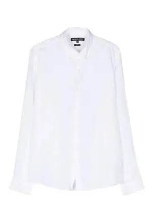 Michael Kors Long Sleeves Linen Shirt - White