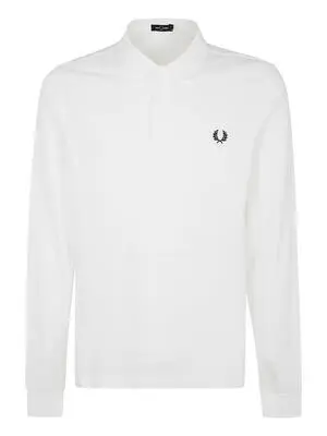 Fred Perry The Long Sleeve Fp Shirt - White