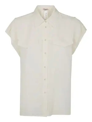 TWINSET Classic Collared Button-down Shirt - White