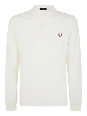 Fred Perry The Long Sleeve Fp Shirt - Beige