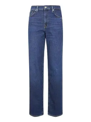 Seven For All Mankind Stovepipe Straight Bluecrest Jeans - Blue