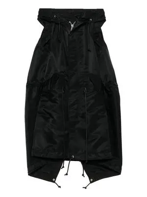 Sacai Nylon Twill Hoodie Vest - Black